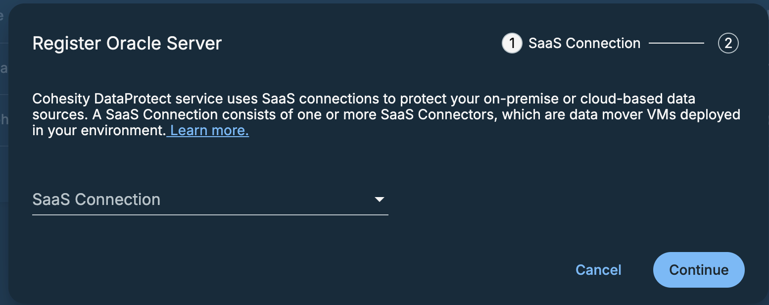 Register Oracle Sources