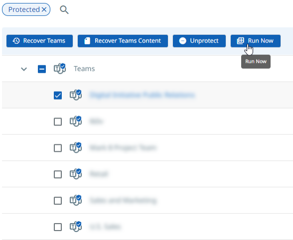 Manage Existing Protection